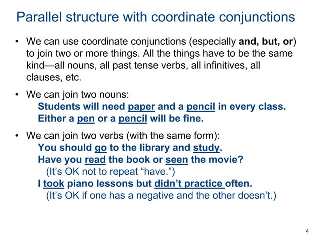 Skills 24 26 parallel structure | PPTX