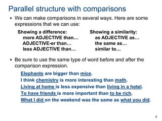 Skills 24 26 parallel structure | PPTX