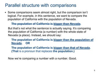 Skills 24 26 parallel structure | PPTX