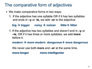 Skills 27 29 comparative and superlatives | PPTX