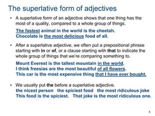 Skills 27 29 comparative and superlatives | PPTX