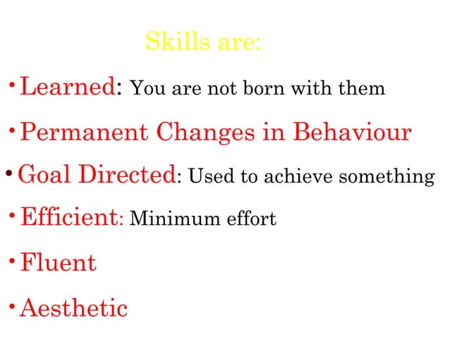 Skills and abilities and skill classification | PPT