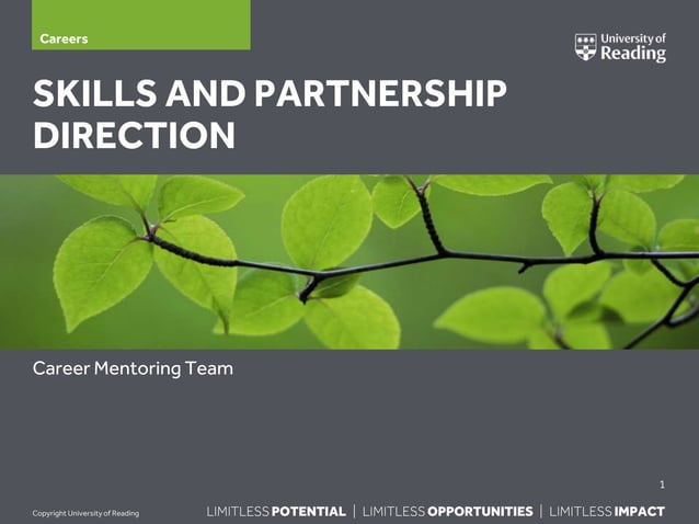 Skills and partnership direction | PPT