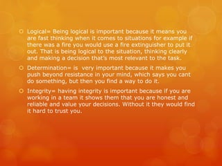 Skills and qualities in command and control | PPTX