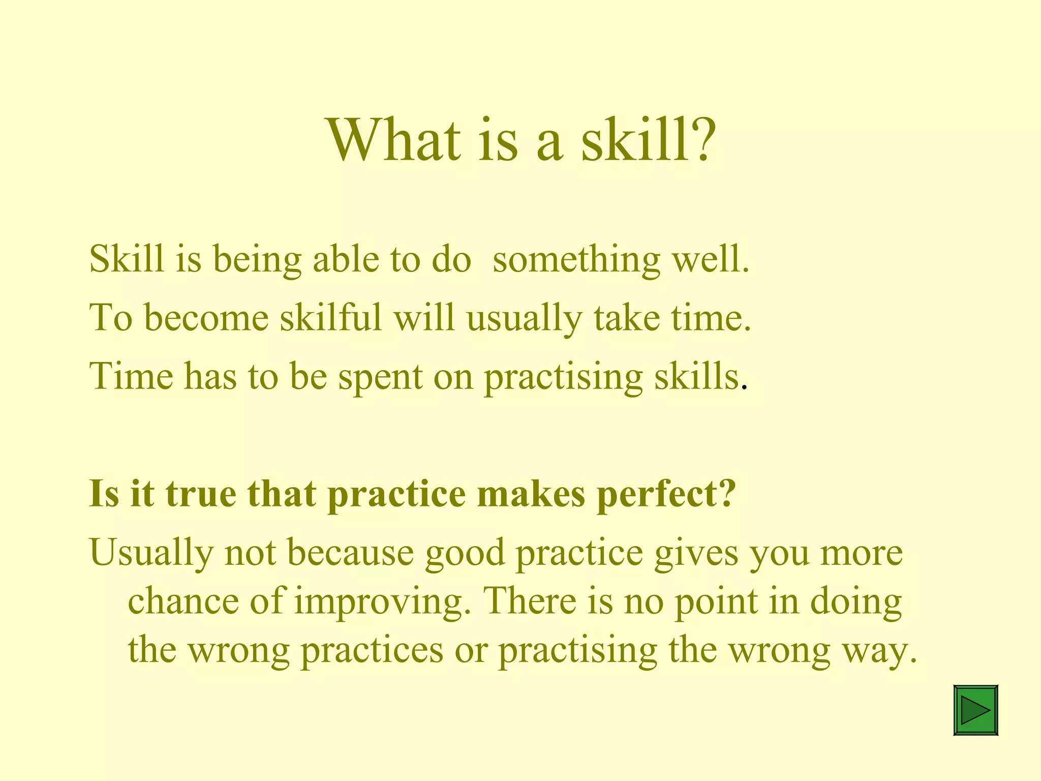 Skills and techniques | PPT