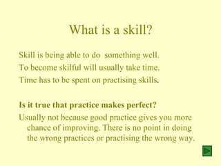 Skills and techniques | PPT