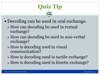 Decoding Skills - Listening | PDF