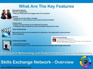 Skills Exchange Network Overview v1.01 | Web Conferencing | Computer ...