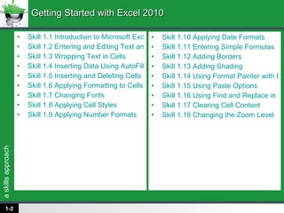 Excel Chapter 1 | PPT | Desktop Publishing | Computer Software and Applications