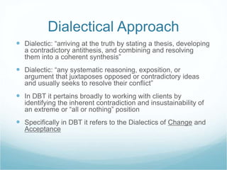 Skills for DBT Training In PHP and IOP Settings | PPTX