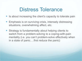 Skills for DBT Training In PHP and IOP Settings | PPTX