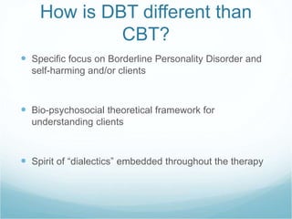 Skills for DBT Training In PHP and IOP Settings | PPTX