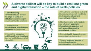 Skills for the Green and Digital Transition | PDF