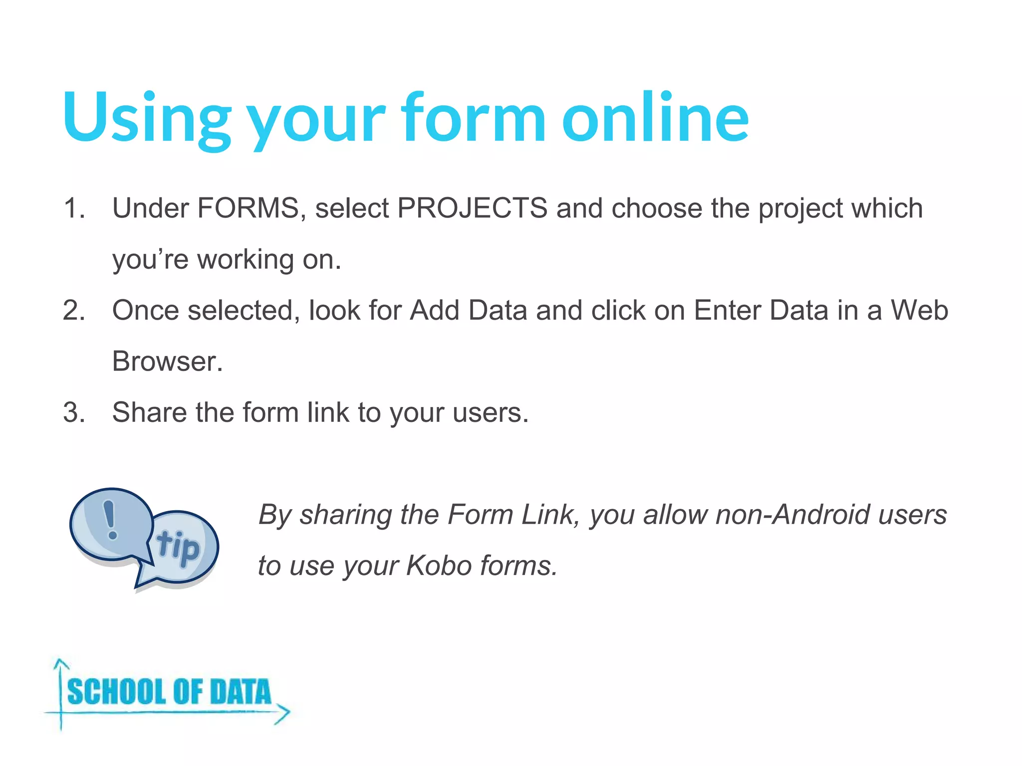 Skillshare Using Kobo Toolbox For Mobile Data Collection Pdf Smartphones Consumer