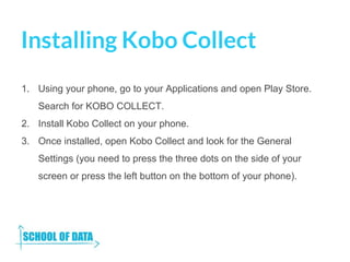 Skillshare - Using Kobo Toolbox for mobile data collection | PDF