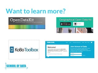 Skillshare - Using Kobo Toolbox for mobile data collection | PDF