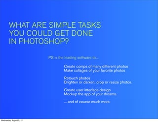 Intro to Photoshop Basics | PPT