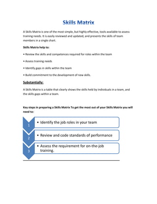 Skills matrix | PDF