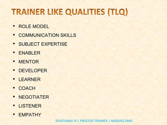 Skills of an Effective Trainer | PPT