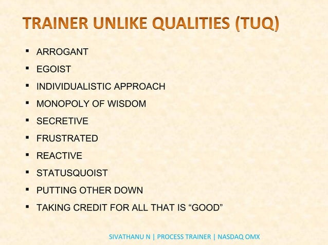 Skills of an Effective Trainer | PPT