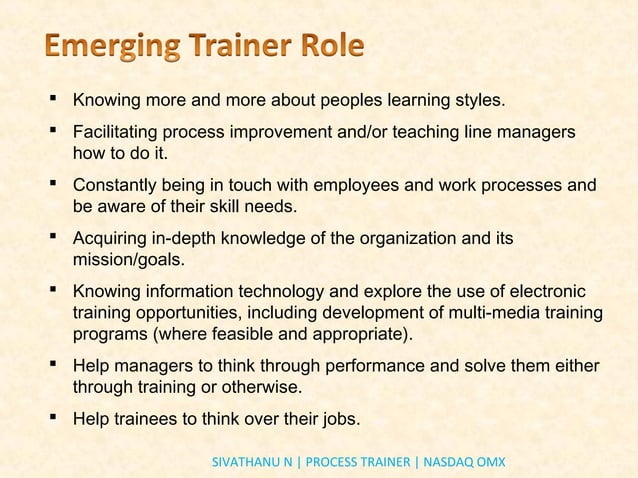 Skills of an Effective Trainer | PPT