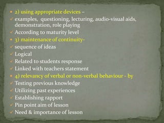 Micro Teaching Skills | PPTX