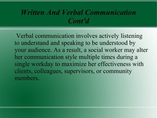 Skills of Social Workers | ODP