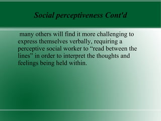 Skills of Social Workers | ODP