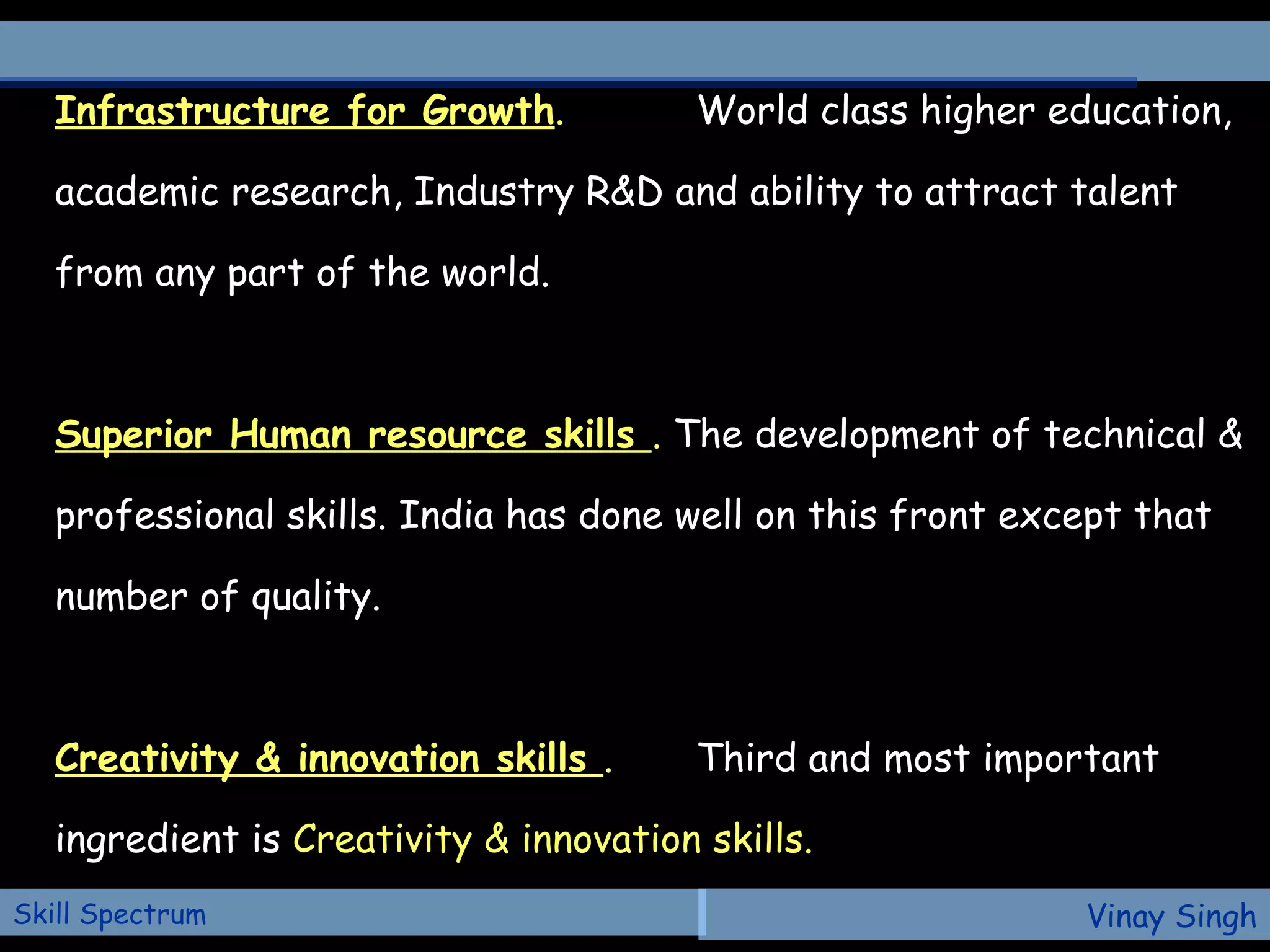 Skill Spectrum By Vinay | PPT