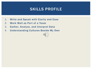 Skills Profile - Alex Quezada | PPTX