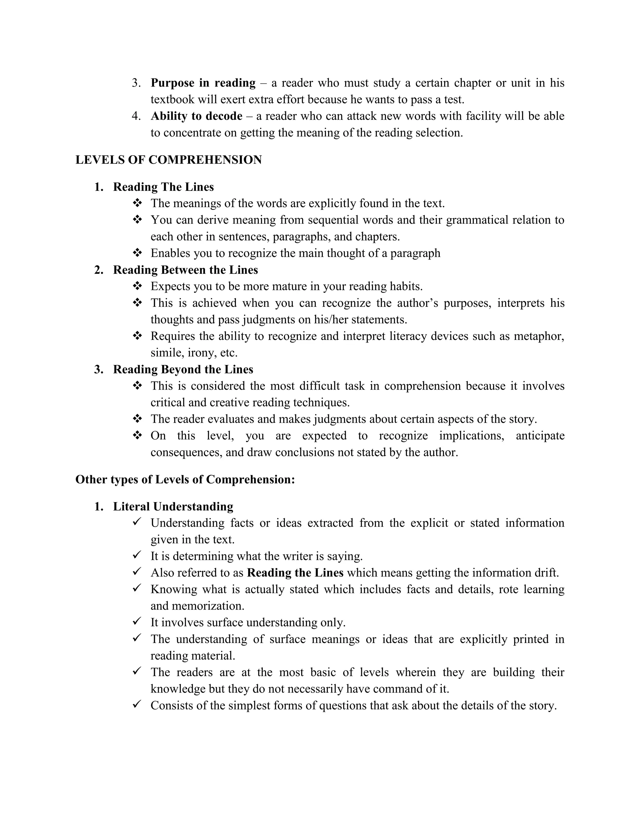 Skills required for proficient reading -maricel m. ubaldo | DOCX