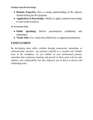 Skills that are Required During Placements after BA.pdf