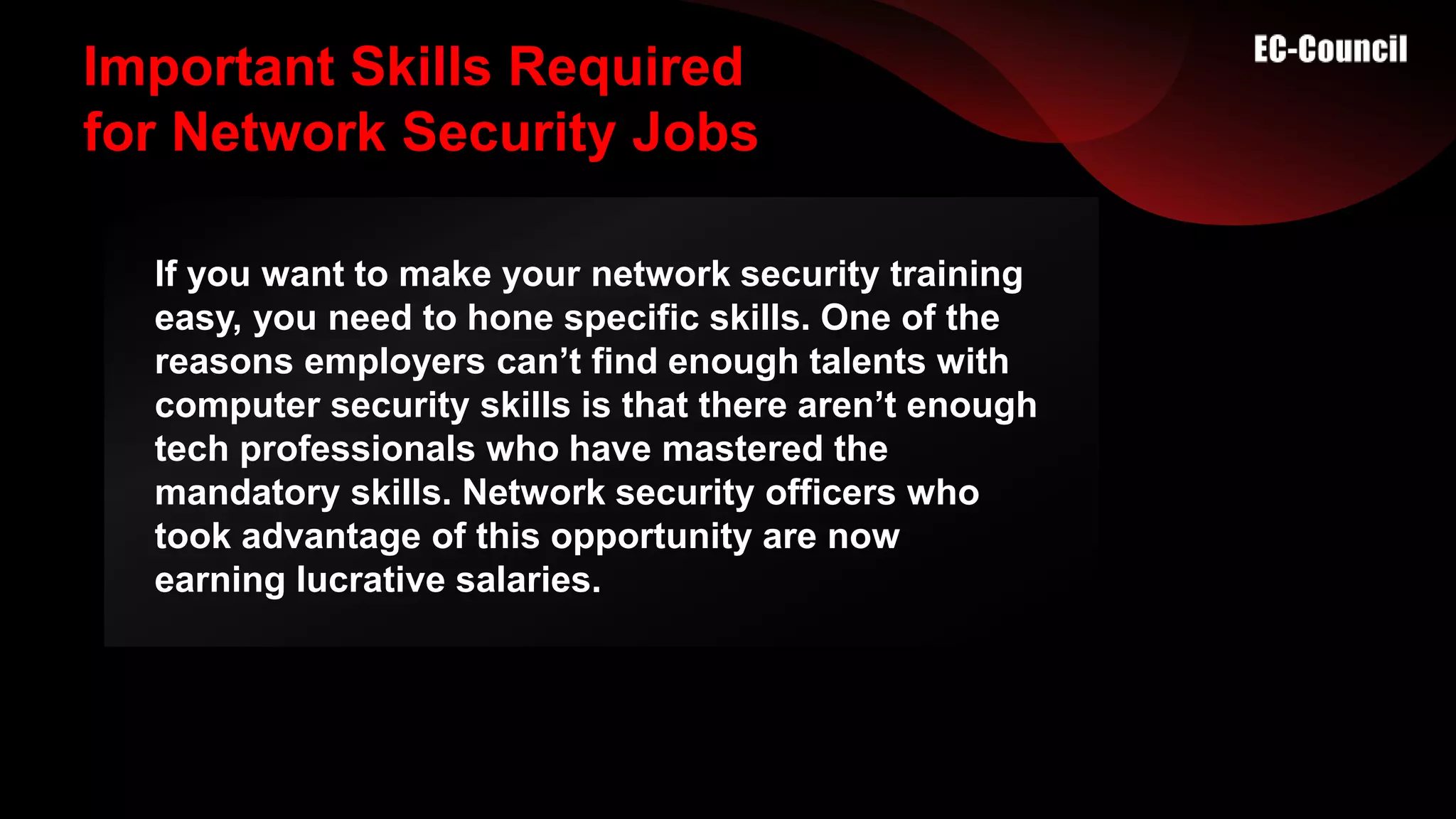 Skills that make network security training easy | PPT