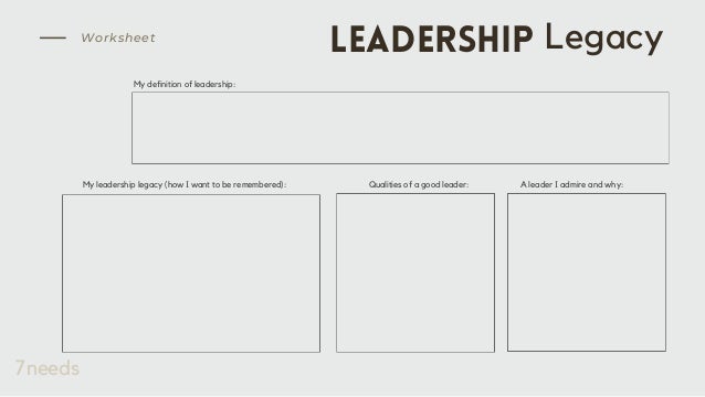 Skills to Lead Worksheets to Improve Leadership Skills | PDF