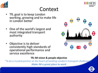 Skills transformation at Transport for London Amit Srivastava Tracey ...