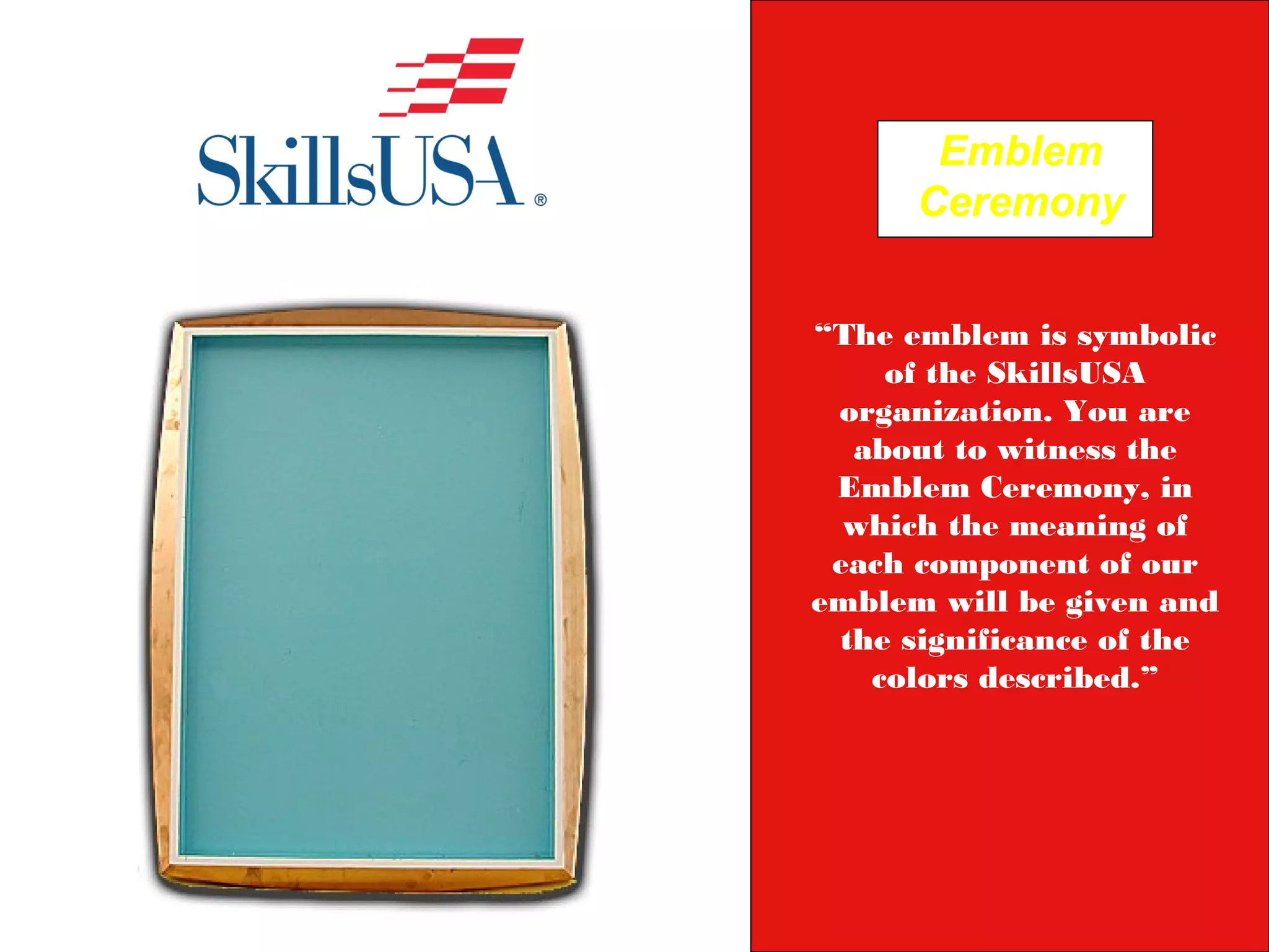 Skills usa emblemsymbolism | PPT