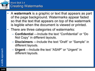 Word Chapter 3 | PPT