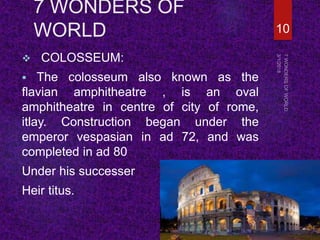7 Wonders Of The World. | PPT