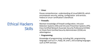 Skills you need to become a ethical hacker | PPT