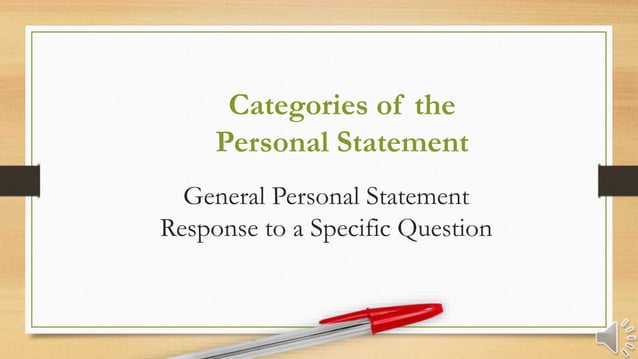 Skills you need to write a strong personal statement | PPT