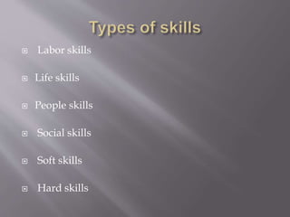SKILL AND TEACHING | PPTX