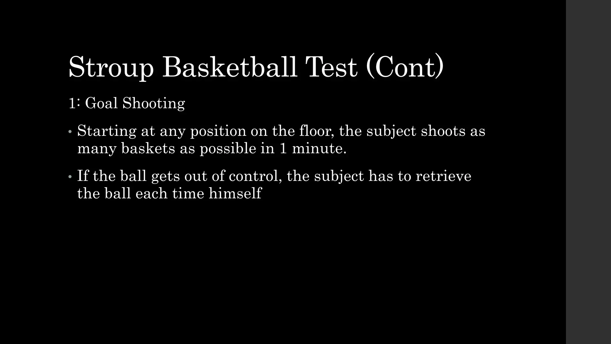 Skill tests for basketball. measurement and assessment in Physical ...