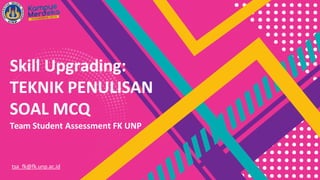student assessment pembuatan soal skills | PPTX