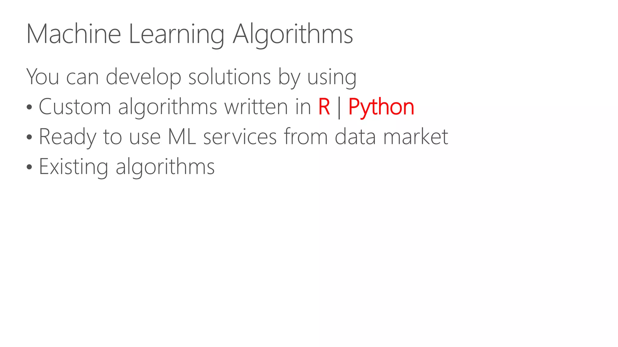 Skill up in machine learning using Azure ML | PPT