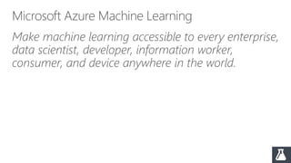 Skill up in machine learning using Azure ML | PPT