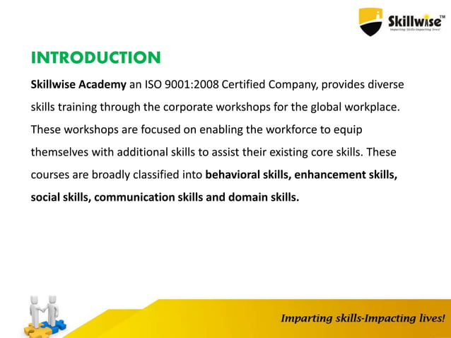 Skillwise Overview | PPTX | Business Administration | Business