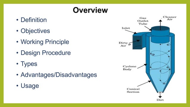 cyclone seperator | PPTX | Chemistry | Science