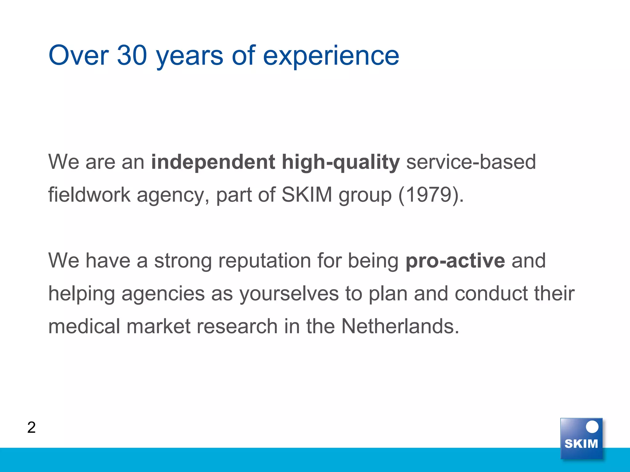 Skim Fieldwork Division Profile | PPT