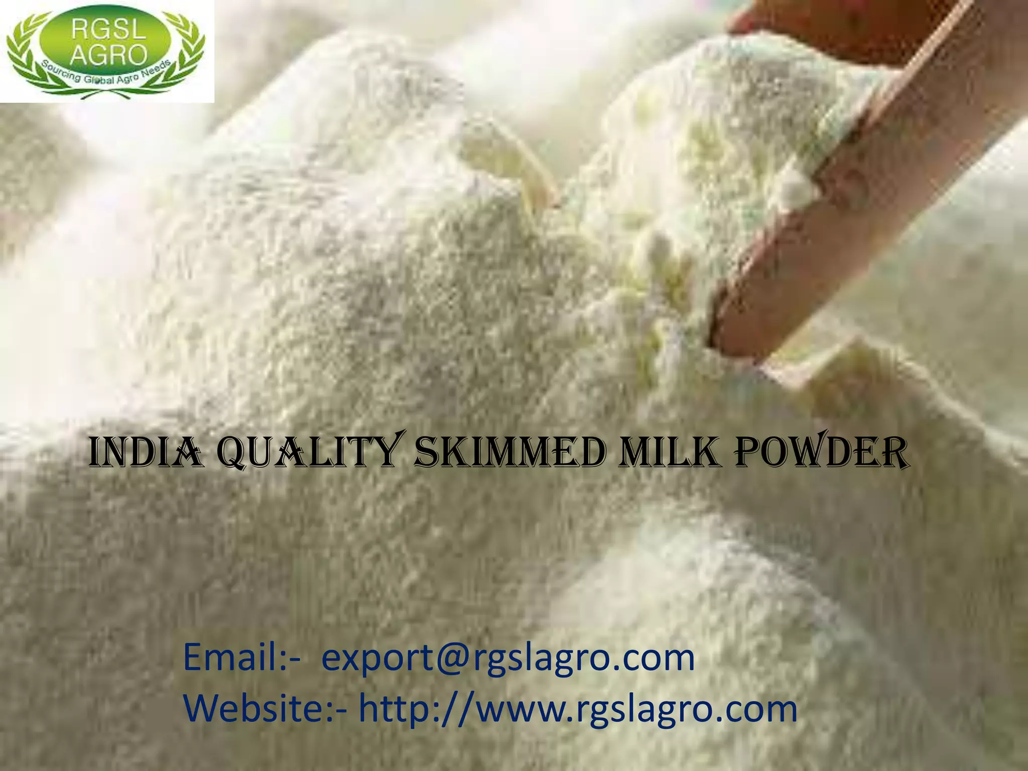 Indian Skimmed Skimmed milk powder | PPTX