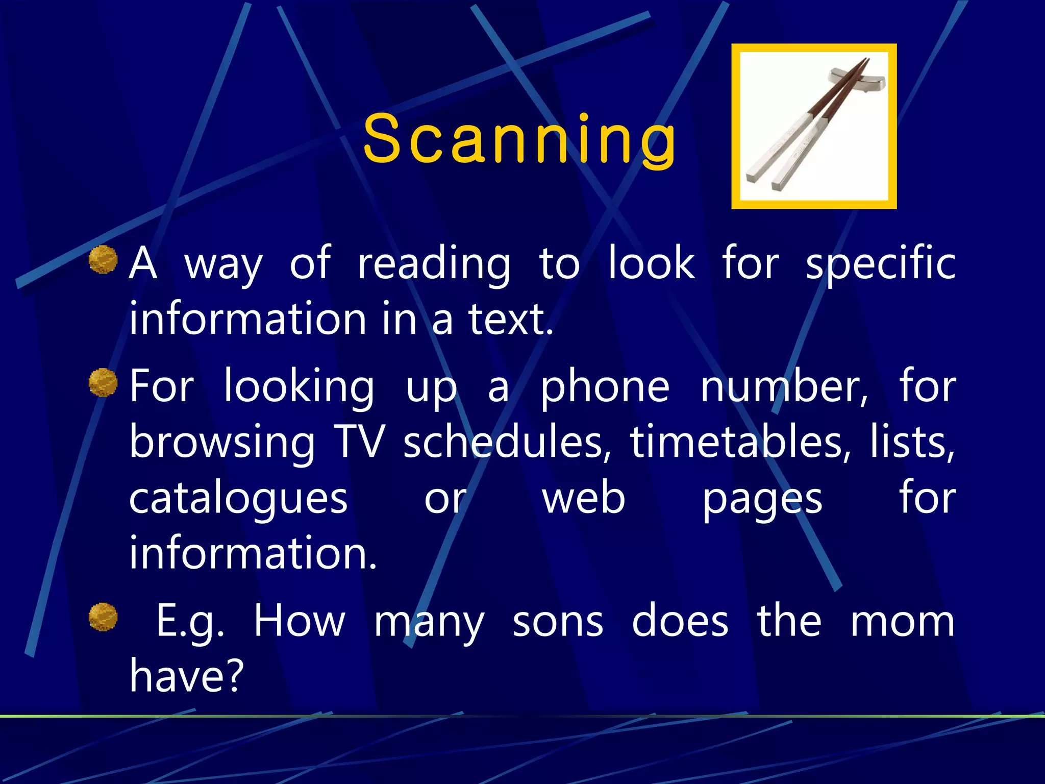 Skimming and-scanning | PPT